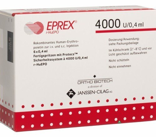 EPREX Epoetin Alfa 4,000IU / 0.4mL Solution for Injection 2mL 1's price ...